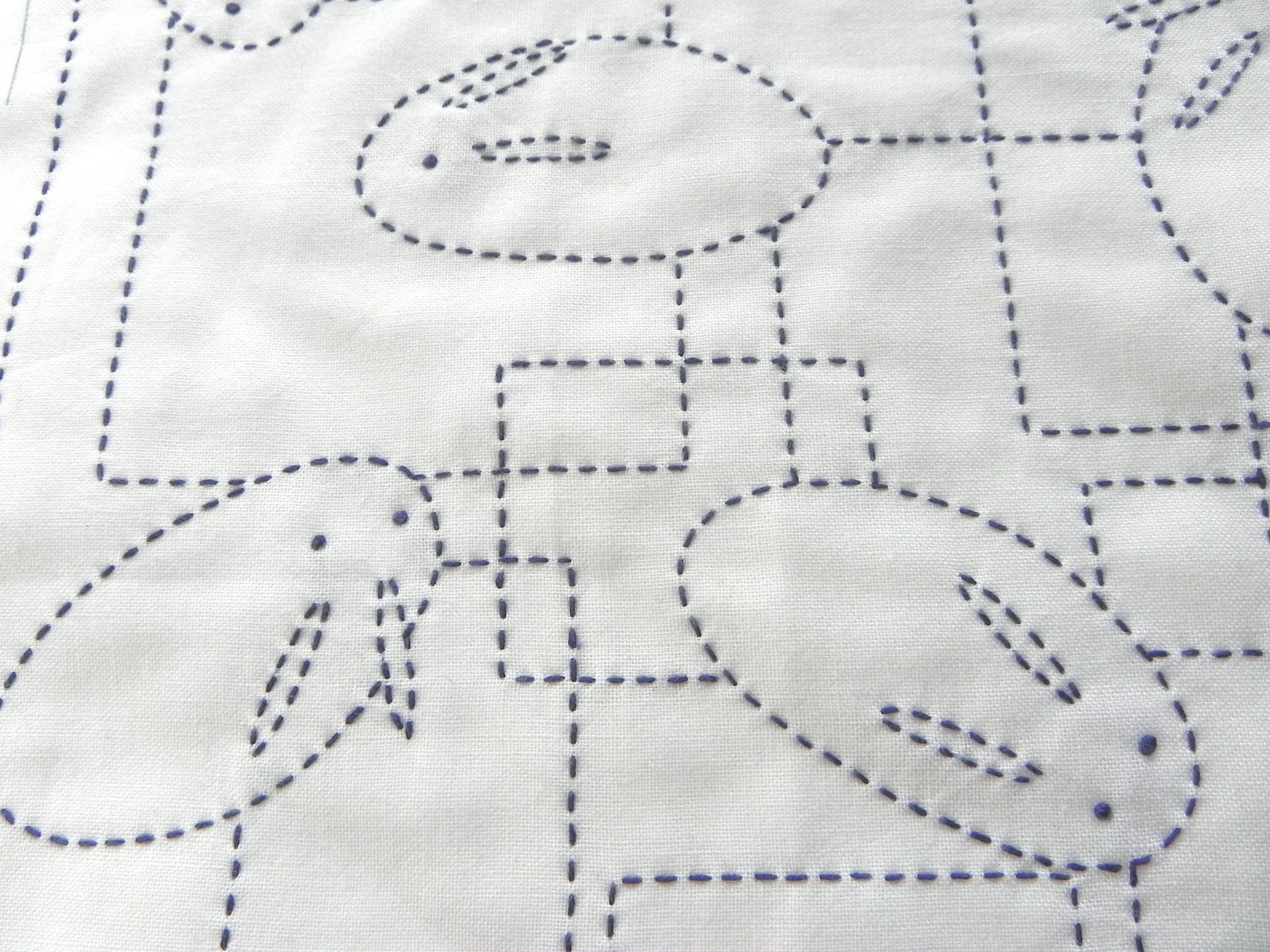 More Sashiko Rabbits | Sew the Day