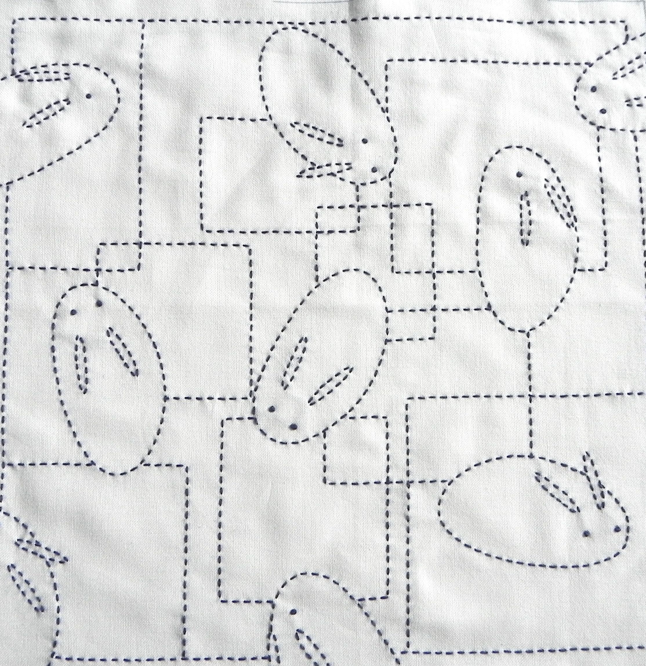 More Sashiko Rabbits | Sew the Day